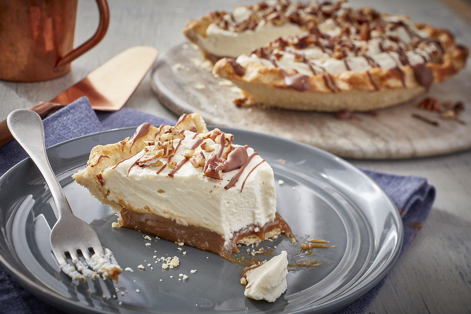 Gâteau au fromage au caramel écossais et aux pacanes | Tenderflake Canada